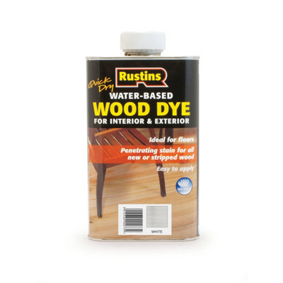 Rustins Wood Dye - White - 1ltr | DIY at B&Q