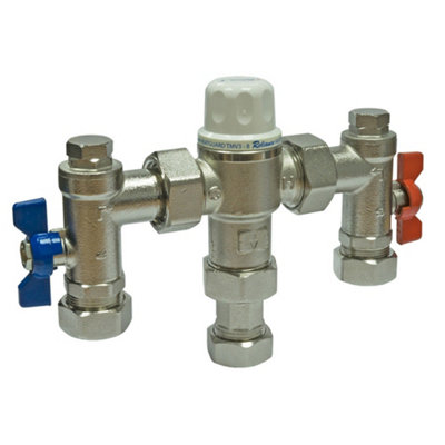 RWC 22mm Thermostatic Mixing Valve for Showers, Basins, and Baths ...