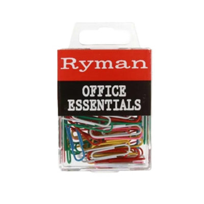 Ryman Paper Clips (Pack of 100) Multicoloured (One Size)