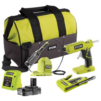 Ryobi 18V ONE+ Cordless Glue Gun, Soldering Iron and Stapler Kit