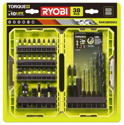 Ryobi 38 Piece Mixed Drilling & Screwdriving Set - RAK38DSDI2
