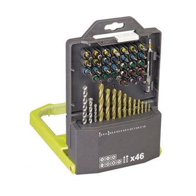 Ryobi Mixed Drill and Screwdriver Bit Set RAK46MIX 46 Piece