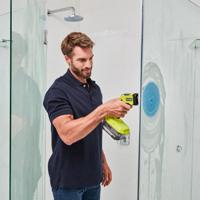RYOBI ONE+ COMPACT POWER SCRUBBER 18V 2.0AH KIT
