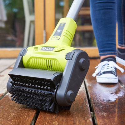 Ryobi ONE+ Patio Cleaner with Scrubbing Brush 18V RY18PCB-0 - Tool Only