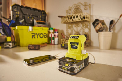 Ryobi ONE+ USB Adapter 18V R18USB-0 Tool Only - No Battery & Charger ...