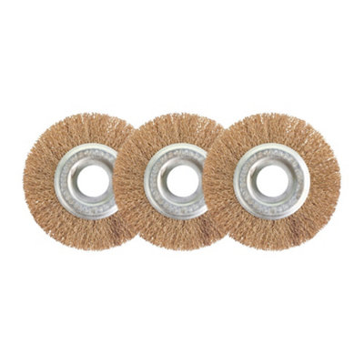 RYOBI REPLACEMENT WIRE BRUSH (RAC814) FOR OPC1800 & RY18PCA x 3