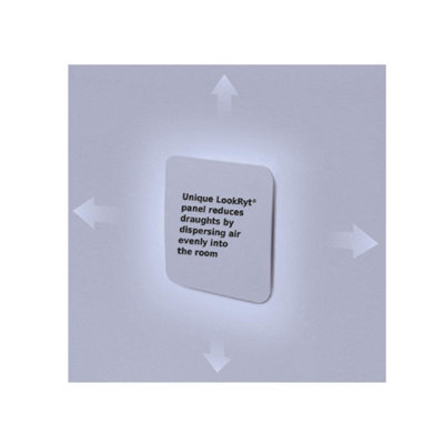 Rytons White Cowl and Baffle AC7PCWL LookRyt AirCore for Boilers, Stoves and Fires