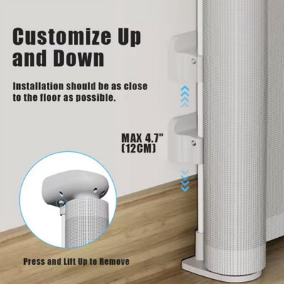 S&D, RETRACTABLE BABY GATE 87CM X 130 CM STAIR SAFETY GATE ROLL FOR ...