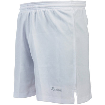 S JUNIOR Elastic Lightweight Football Gym Training Shorts - Plain WHITE ...