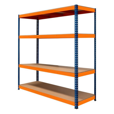 S-Rax 4 Shelf Racking - 180cm x 180cm x 60cm | DIY at B&Q