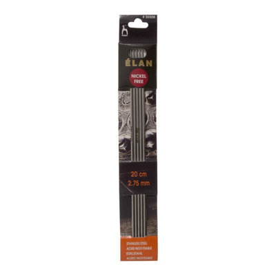 S/S KP DE 20CMX2.75 - Knitting Pins: Double-Ended: Set of Five ...