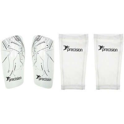 S - Shinguard Sleeves & Shin Pad Insert Set - WHITE - Washable Leg ...
