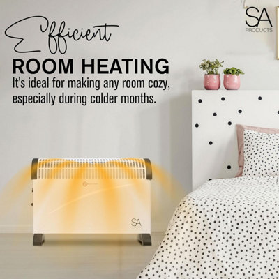 SA Products 2000W Convector Heater - Electric Radiator 3 Settings ...
