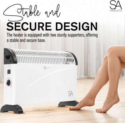SA Products 2000W Convector Heater - Electric Radiator 3 Settings ...