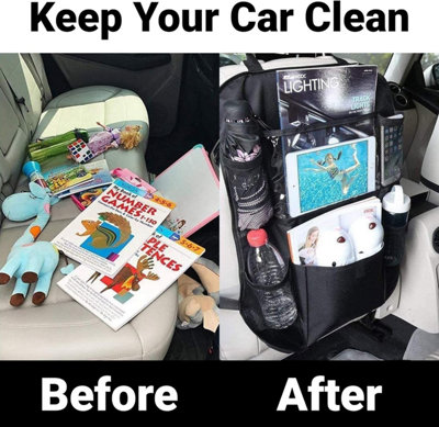 SA Products Backseat Car Organizer Set of 2 Back Seat Organizers Strong Car Organiser Back Seat