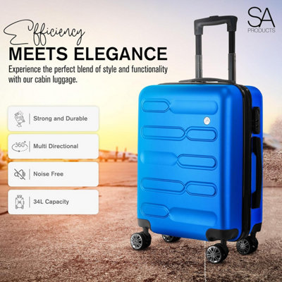 SA Products Cabin Suitcase - 34L Carry On Suitcase, Cabin Bag 55x40x20 ...
