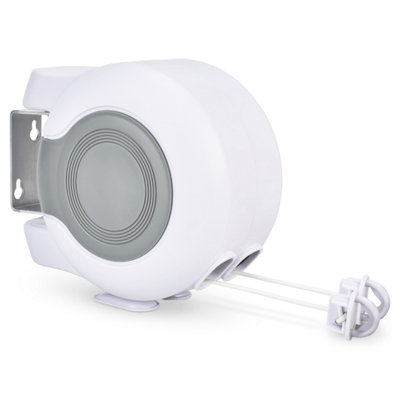 SA Products Wall Mounted Twin Cable Retractable Washing Line