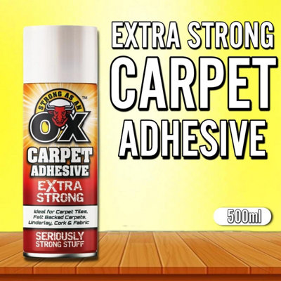 SAAO Carpet Adhesive 500ml Heavy Duty Flooring Glue for Carpets, Tiles, Cork & Underlays - 3038