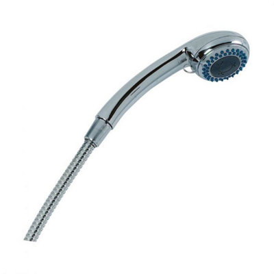 Sabichi Ergo 3 Function Chrome Shower Head and Hose With Bracket Holder | DIY at B&Q