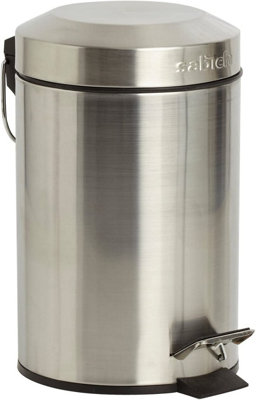 Sabichi Stainless Steel Bin - 3L Kitchen Bin - Removable Inner Bucket ...