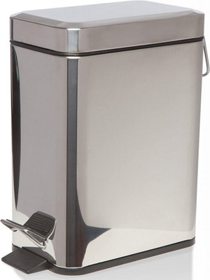 Sabichi Stainless Steel Bin - 5L Slim Kitchen Bin - Removable Inner ...