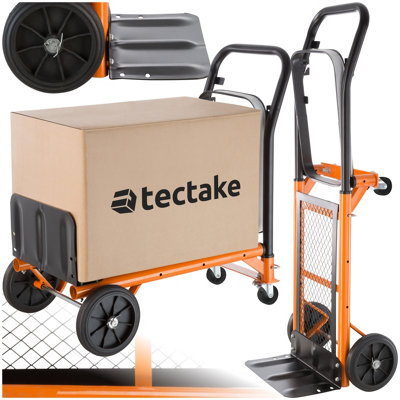 Sack Barrow - 2 in 1 hand truck, 80 kg load capacity - orange