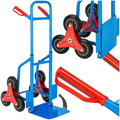 Sack Barrow - stair climber, loading shelf capacity of 100 kg - blue