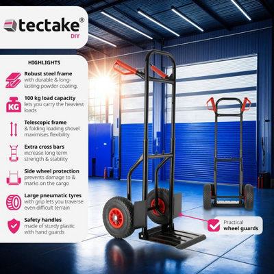 Sack barrow up to 100kg - black