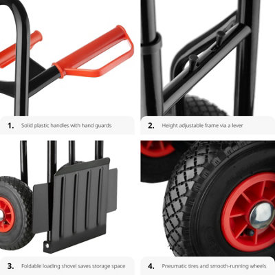 Sack barrow up to 100kg - black