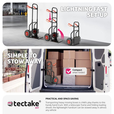 Sack barrow up to 100kg - black