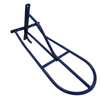 SADDLE RACK WALL MOUNTED (HORSE RIDING STABLE STAND BLUE)