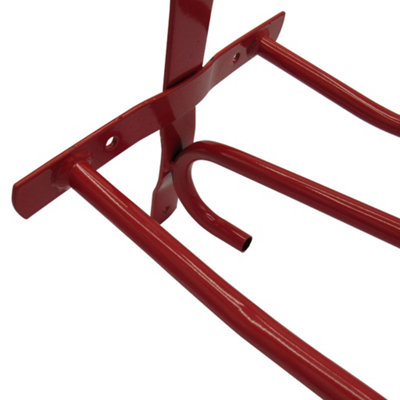 Saddle Rack Wall Mounted (Horse Riding Stable Stand Red)