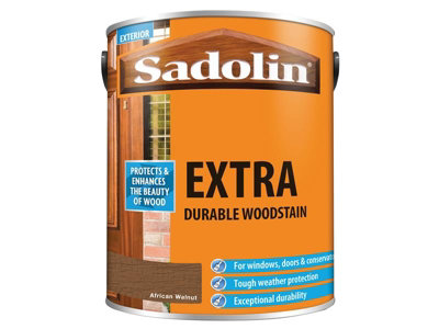 Sadolin 5028557 Extra Durable Woodstain African Walnut 5 litre SAD5028557