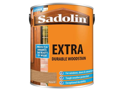 Sadolin 5028580 Extra Durable Woodstain Natural 5 litre SAD5028580