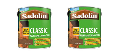 Sadolin Classic Wood Protection African Walnut 2.5L Pack of 2