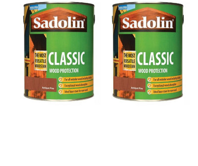 Sadolin Classic Wood Protection Antique Pine 2.5L Pack of 2