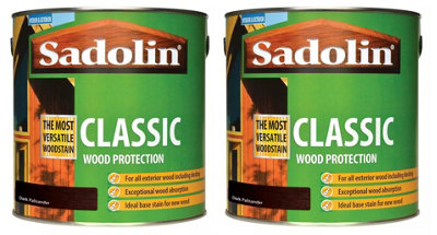 Sadolin Classic Wood Protection Dark Palisander 5L Pack of 2