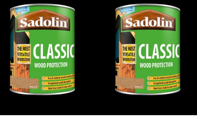 Sadolin Classic Wood Protection Natural 1L Pack of 2