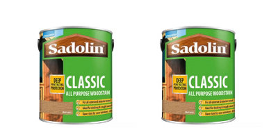 Sadolin Classic Wood Protection Natural 2.5L Pack of 2