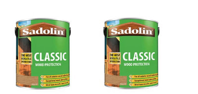 Sadolin Classic Wood Protection Natural 5L Pack of 2