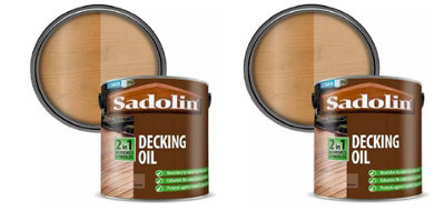 Sadolin Decking Oil (2 in 1) Clear 2.5L Pack of 2