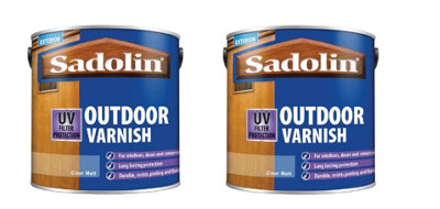 Sadolin Outdoor Varnish Matt Finish 2.5L Pack of 2