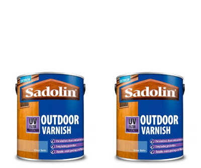 Sadolin Outdoor Varnish Satin Finish 2.5L Pack of 2