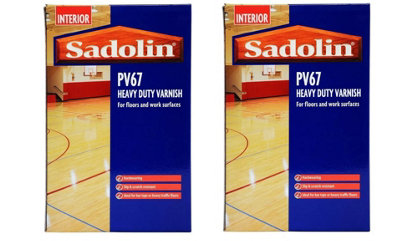 Sadolin PV67 Heavy Duty Varnish Gloss Finish 5L Pack of 2