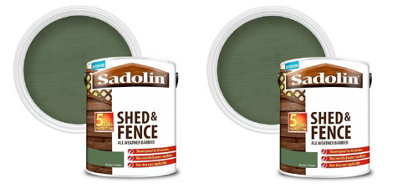 Sadolin Shed and Fence Protector Green Forest 5L Pack of 2