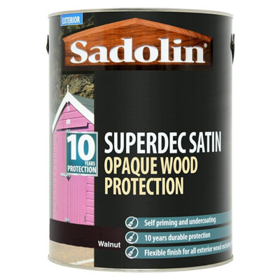 Sadolin Superdec Opaque Wood Protection Walnut 5L