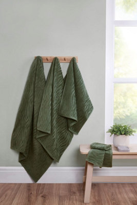 Safari Bath Sheet Pure Cotton Forest Green