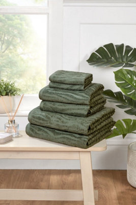 Safari Bath Sheet Pure Cotton Forest Green