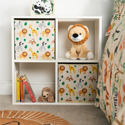 Safari Storage Boxes Multi 2 Pack Folding Space Saving Cube Clothes ...