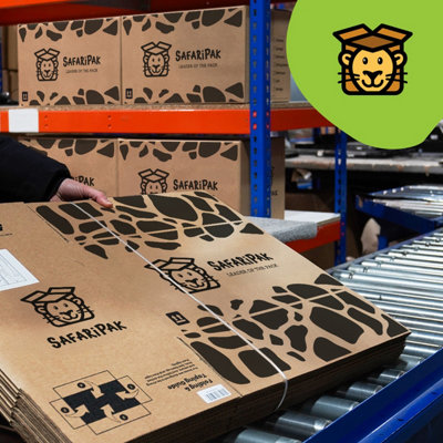 SAFARIPAK - 10 Pack Strong Cardboard Packing Moving House Boxes 52cm x ...